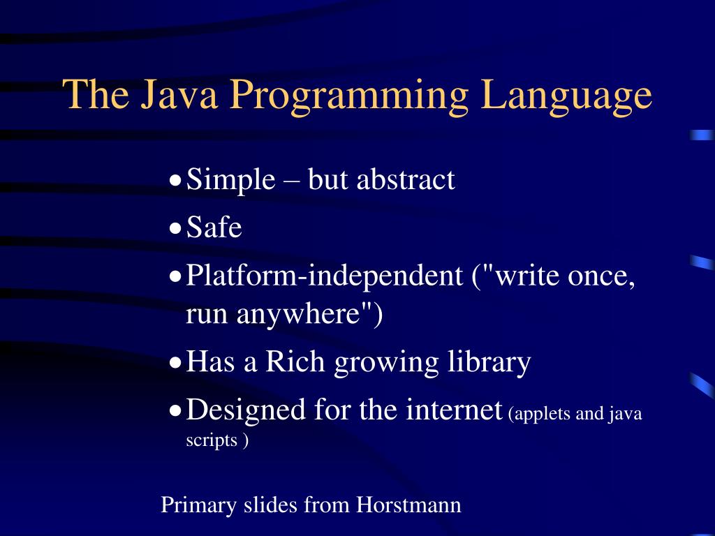 PPT - The Java Programming Language PowerPoint Presentation, free ...