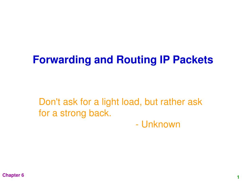 PPT - Forwarding and Routing IP Packets PowerPoint Presentation, free download - ID:5550840