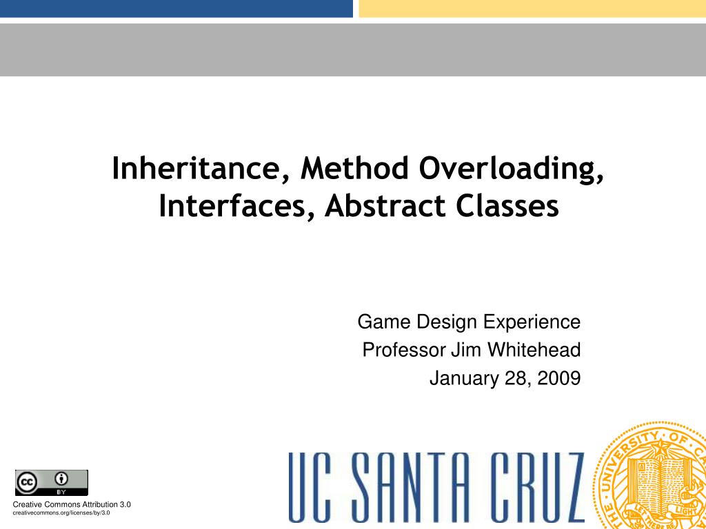 Ppt Inheritance Method Overloading Interfaces Abstract Classes