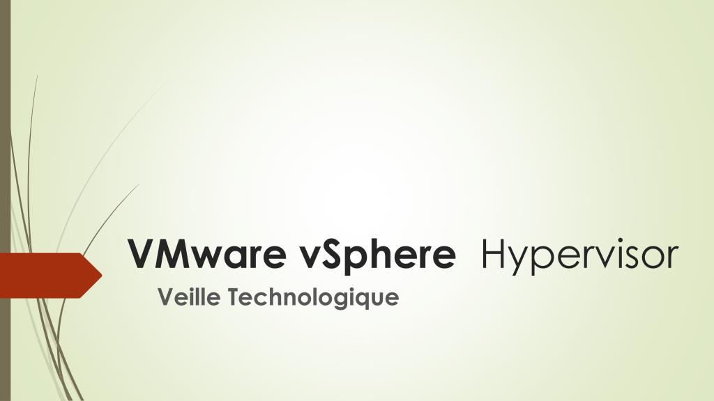 PPT - VMware vSphere Hypervisor PowerPoint Presentation, free download ...