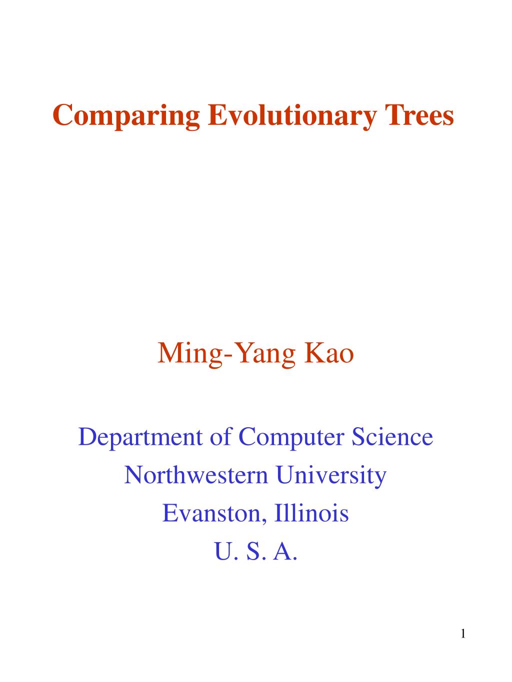 PPT - Comparing Evolutionary Trees PowerPoint Presentation, free ...