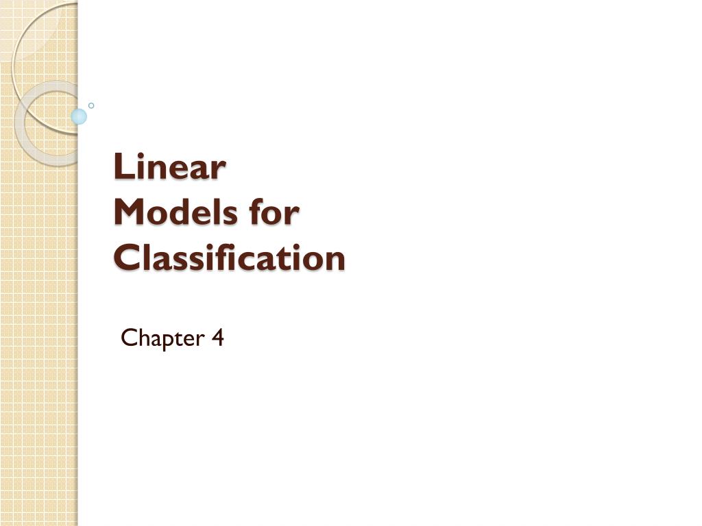 PPT - Linear Models for Classification PowerPoint Presentation, free ...