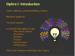 PPT - Introduction in Optics PowerPoint Presentation, free download ...