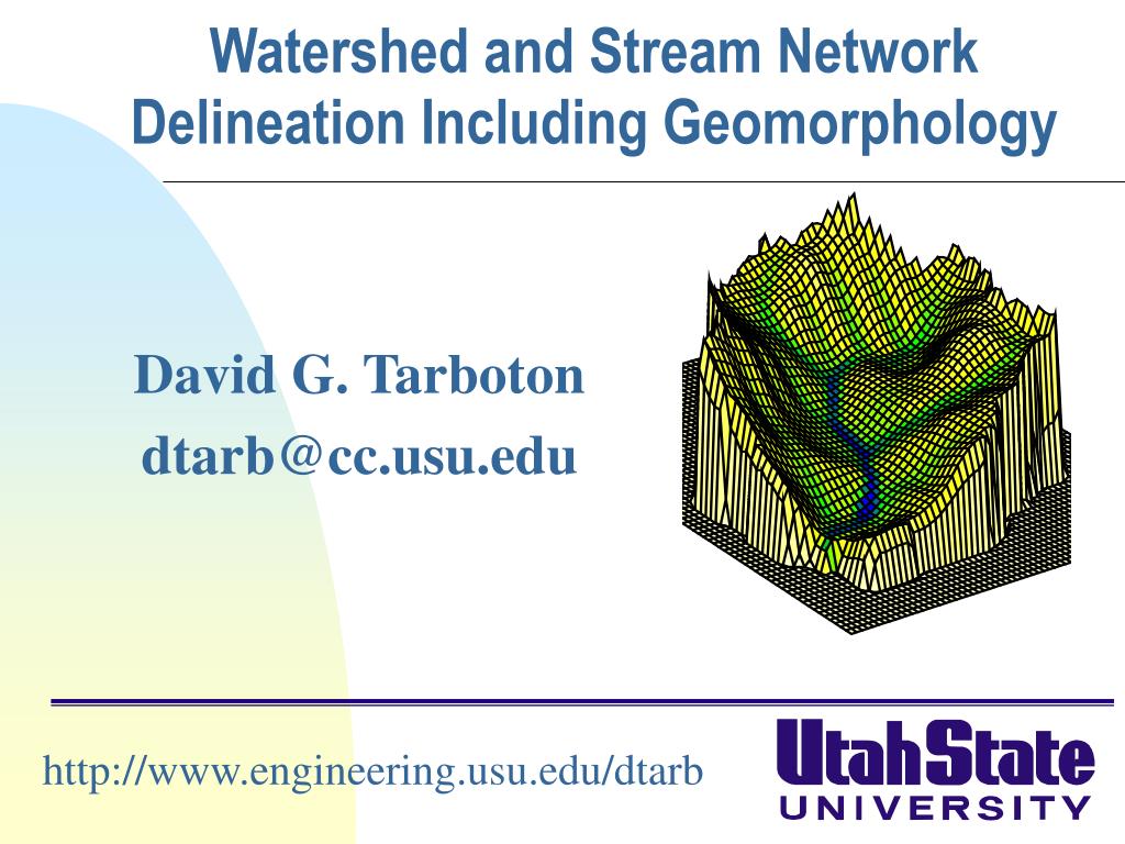PPT - Watershed and Stream Network Delineation Including Geomorphology ...