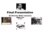 PPT - Final presentation PowerPoint Presentation, free download - ID ...