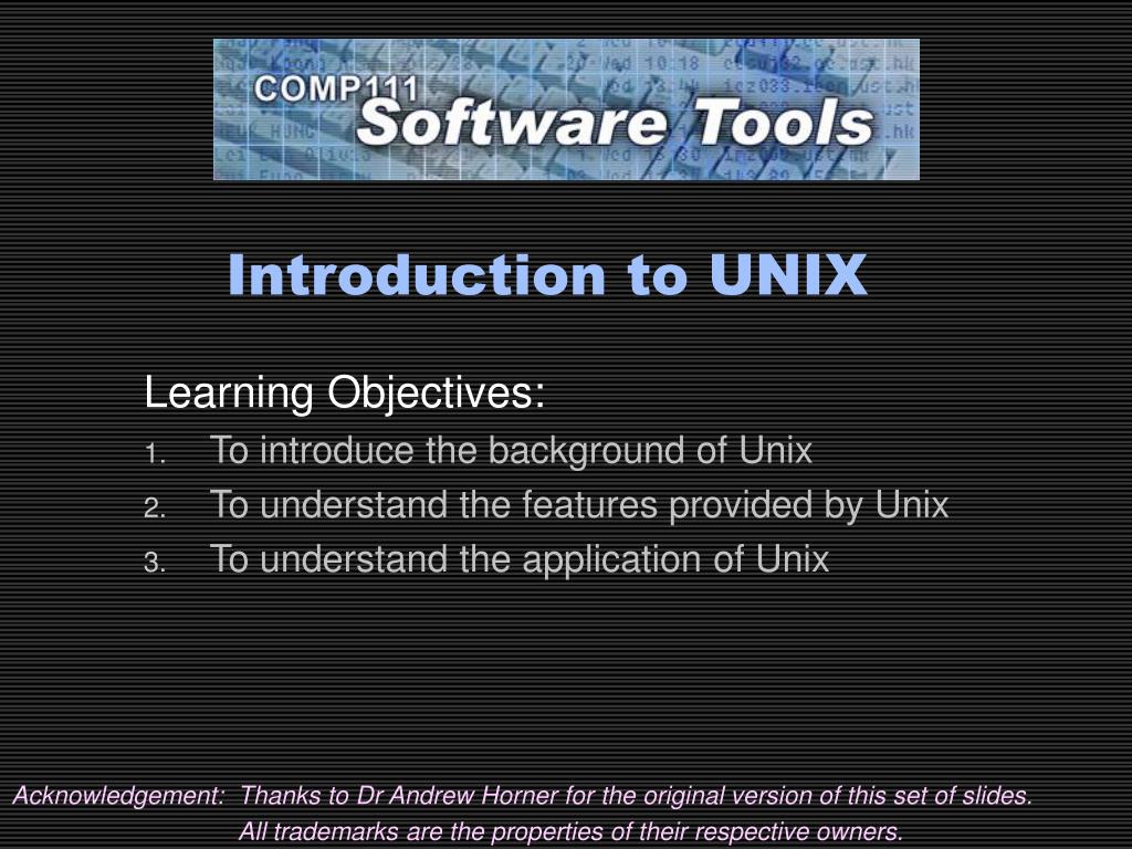 PPT - Introduction to UNIX PowerPoint Presentation, free download - ID ...