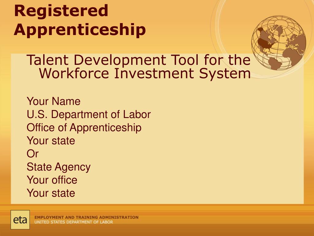 PPT - Registered Apprenticeship PowerPoint Presentation, free download - ID:5561629