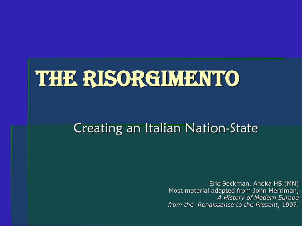 PPT - The Risorgimento PowerPoint Presentation, free download - ID:5562459