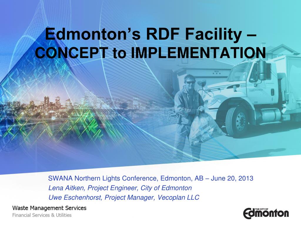 PPT - Edmonton’s RDF Facility – CONCEPT to IMPLEMENTATION PowerPoint ...