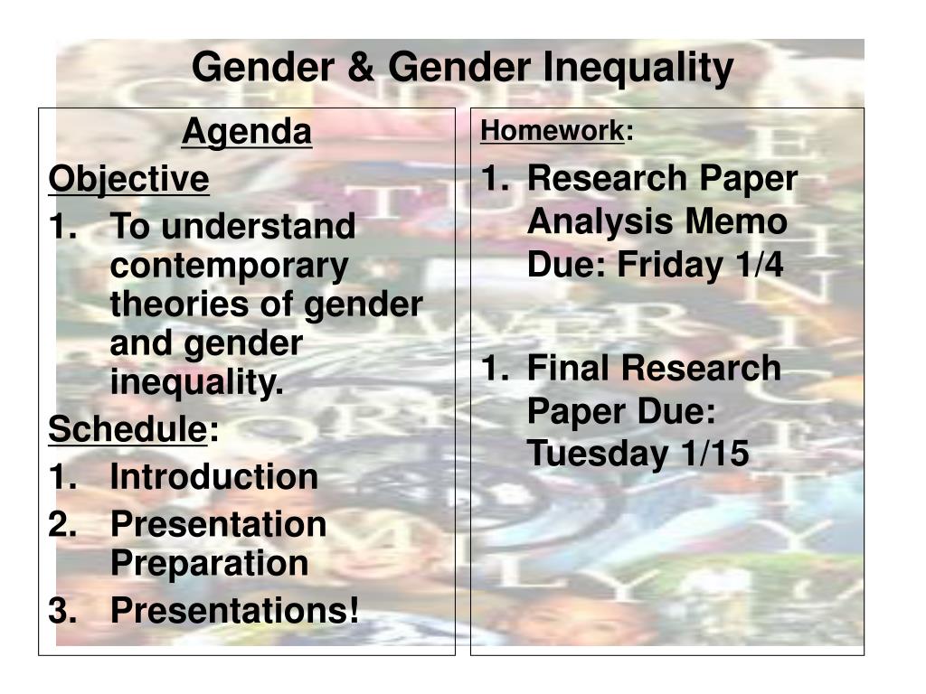 PPT - Gender & Gender Inequality PowerPoint Presentation, free download ...
