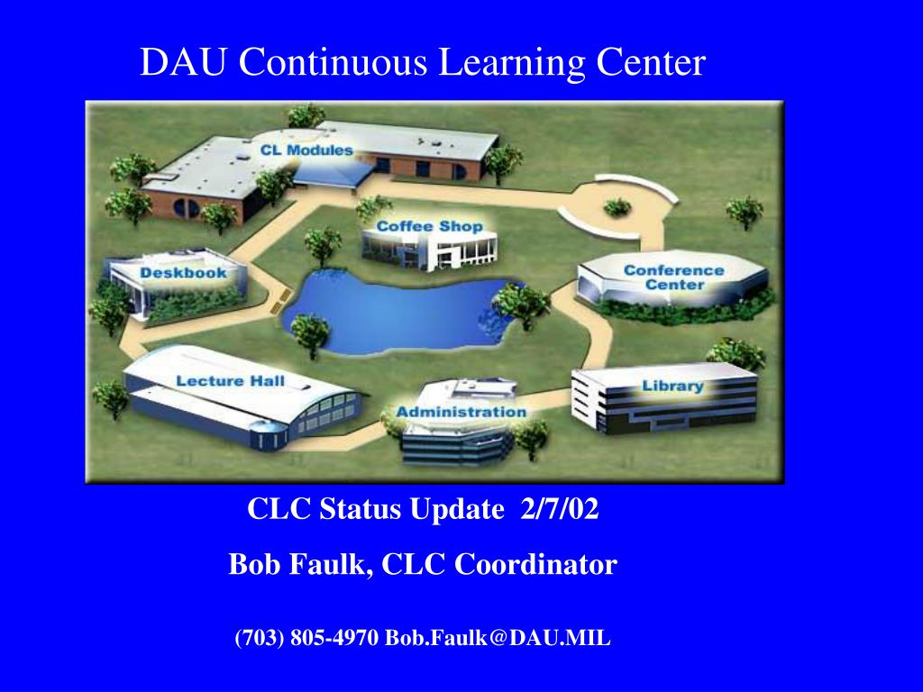 PPT - DAU Continuous Learning Center PowerPoint Presentation, free ...