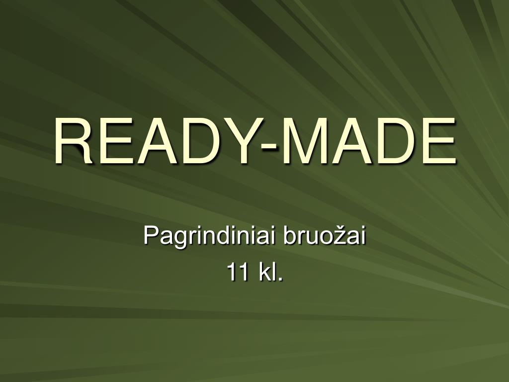 PPT - READY-MADE PowerPoint Presentation, free download - ID:5564110