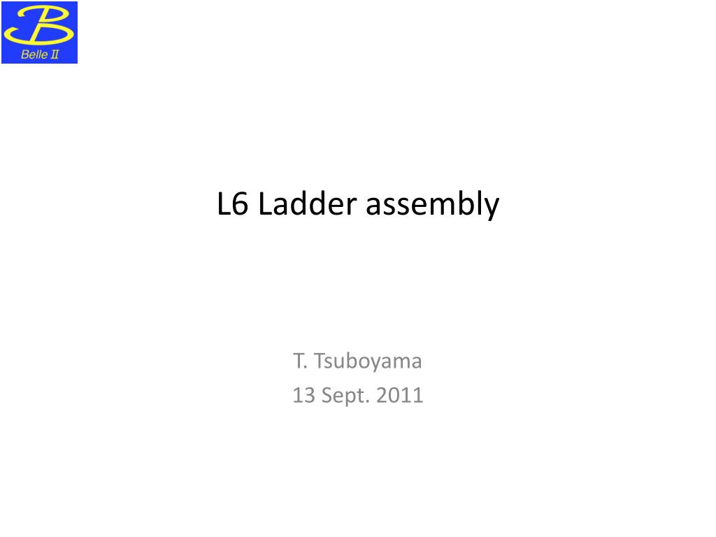 PPT - L6 Ladder assembly PowerPoint Presentation, free download - ID ...