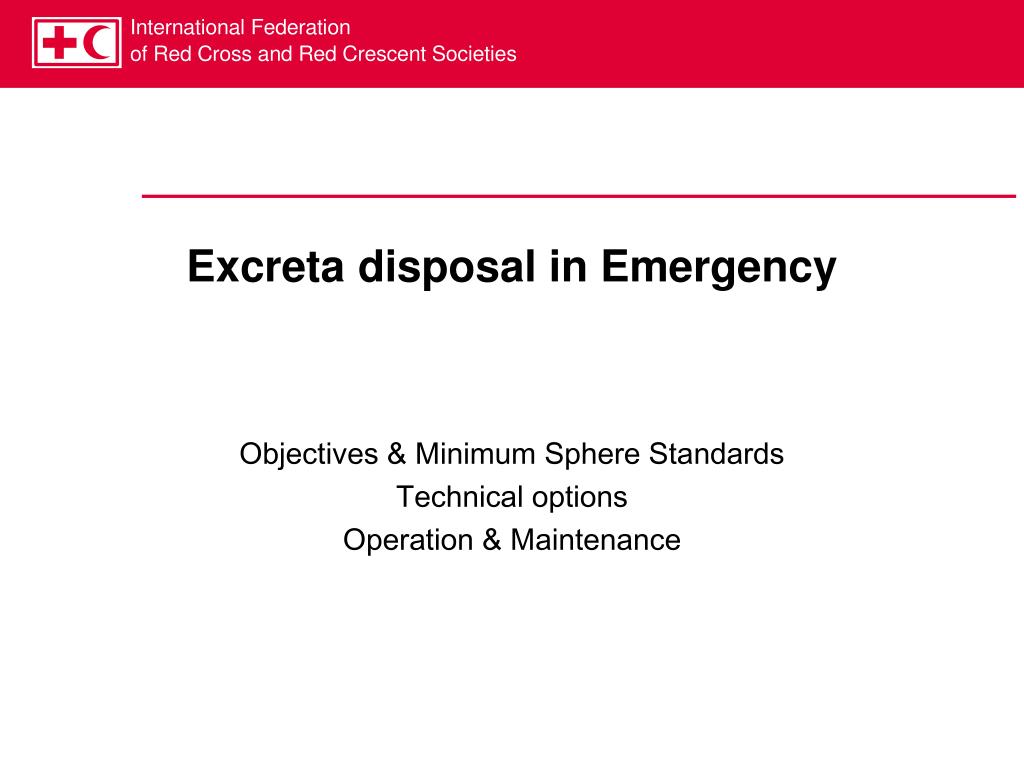 PPT - Excreta disposal in Emergency PowerPoint Presentation, free ...
