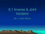 PPT - Joint and Combined Variation PowerPoint Presentation, free ...