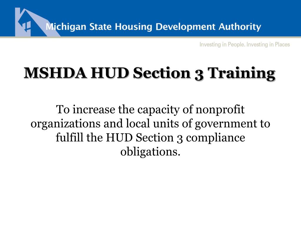 PPT - MSHDA HUD Section 3 Training PowerPoint Presentation, free ...