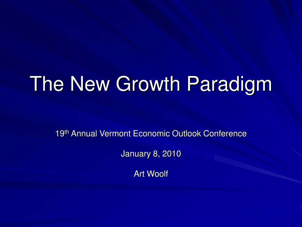PPT - The New Growth Paradigm PowerPoint Presentation, free download ...