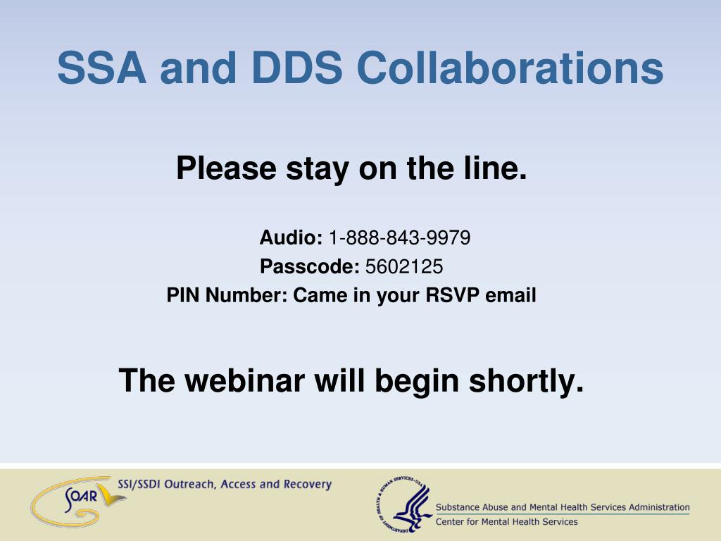 PPT - SSA and DDS Collaborations PowerPoint Presentation, free download ...