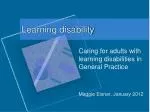 PPT - Learning disability PowerPoint Presentation, free download - ID ...