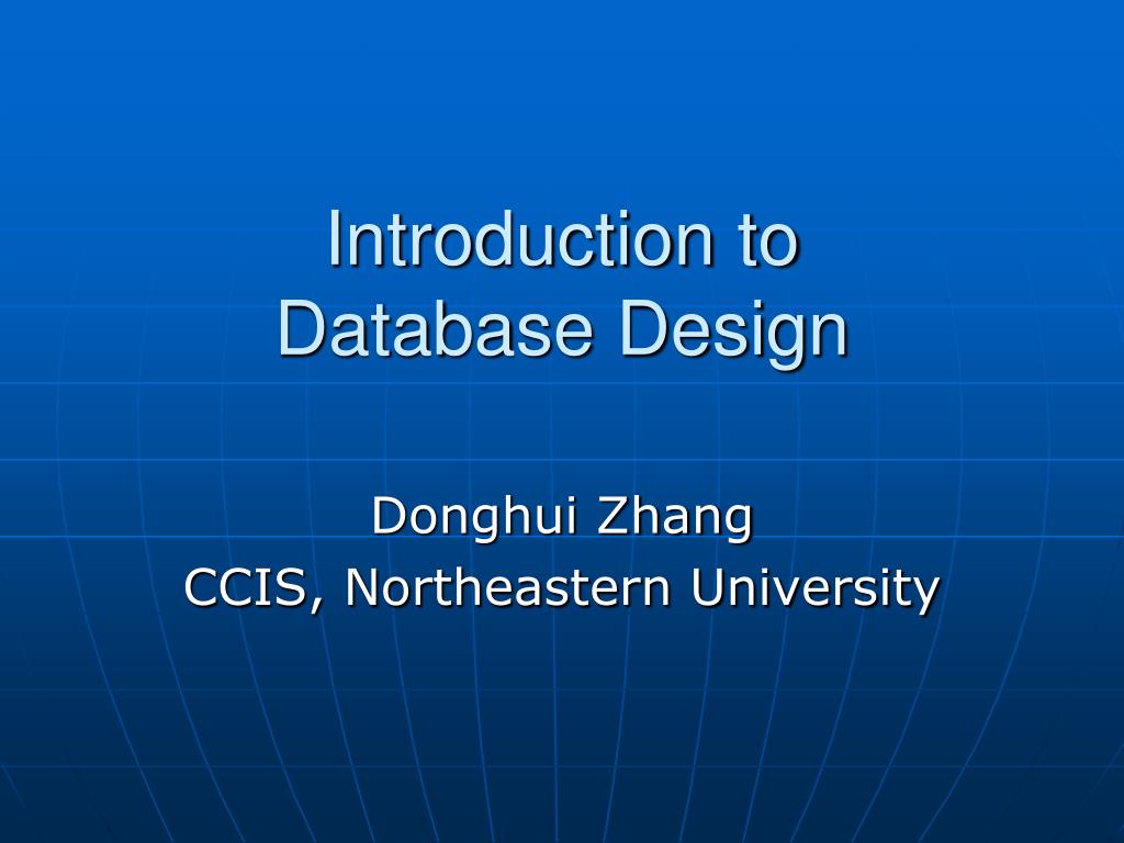 PPT - Introduction to Database Design PowerPoint Presentation, free ...