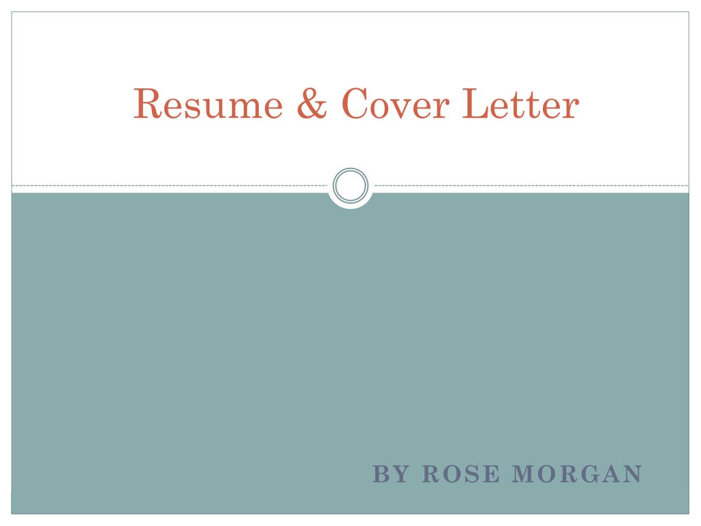 PPT - Resume & Cover Letter PowerPoint Presentation, free download - ID ...