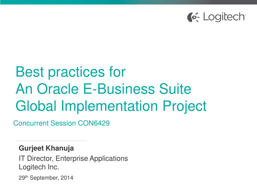 PPT - Best practices for An Oracle E-Business Suite Global Implementation Project PowerPoint ...