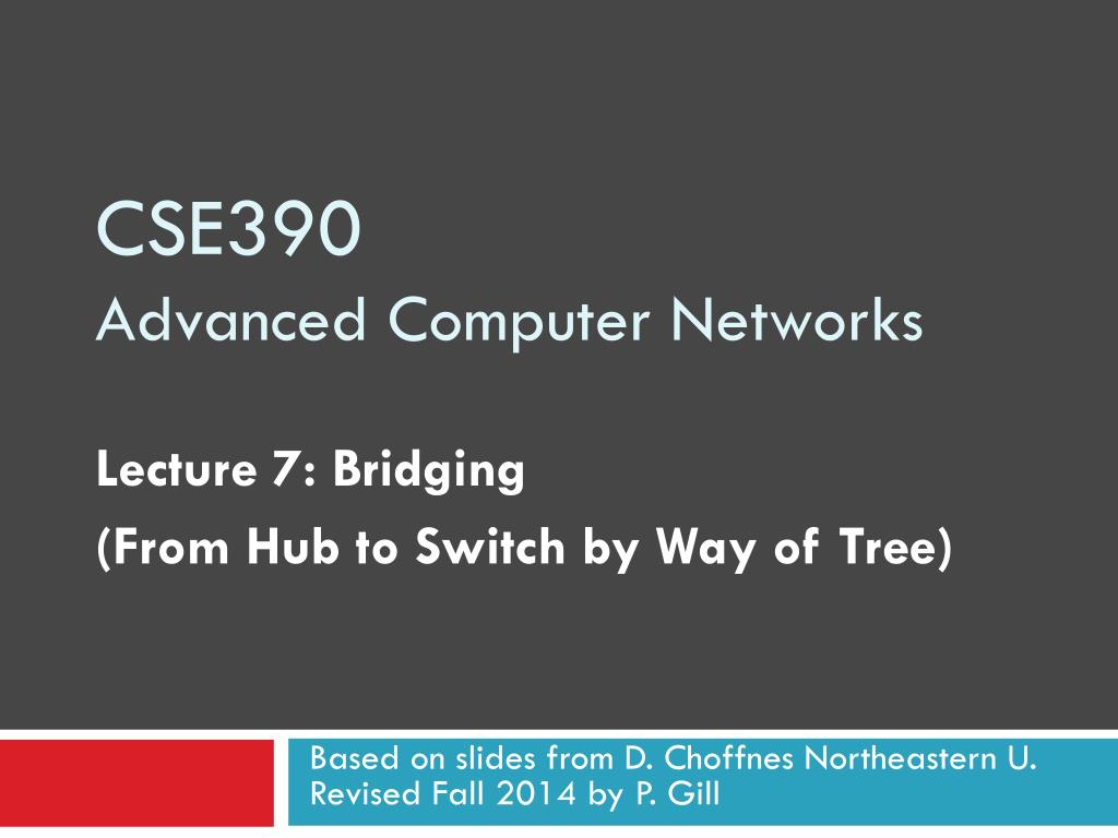 PPT - CSE390 Advanced Computer Networks PowerPoint Presentation, free ...