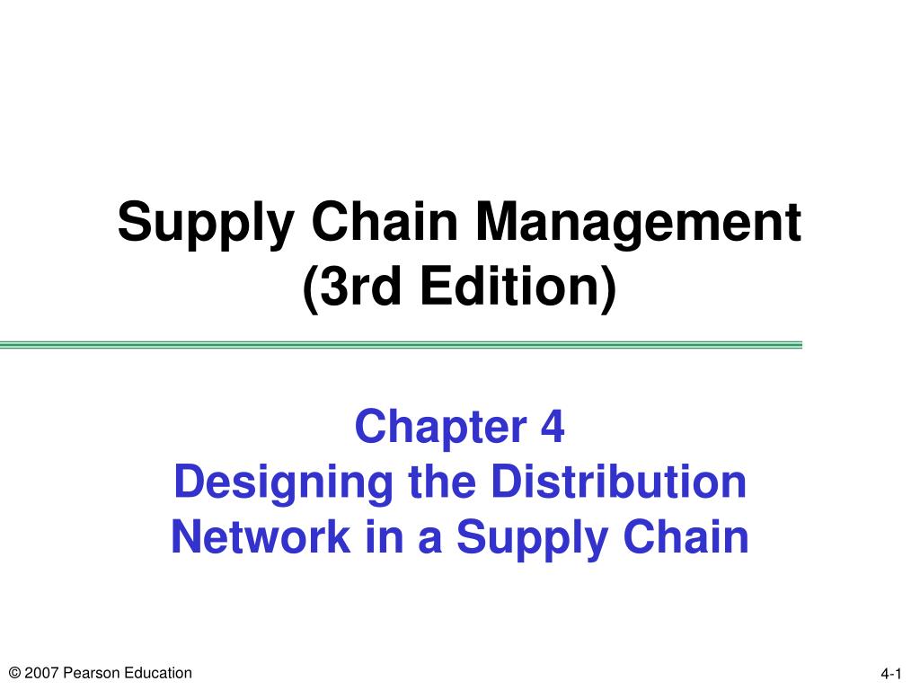 PPT - Chapter 4 Designing the Distribution Network in a Supply Chain ...
