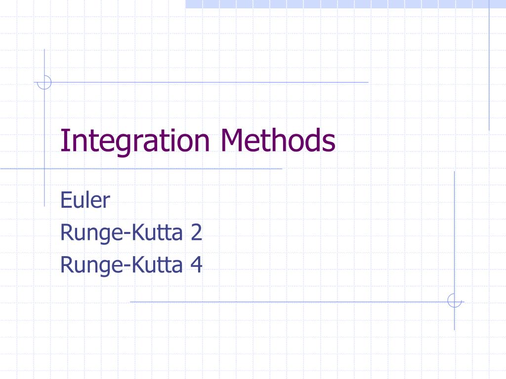PPT - Integration Methods PowerPoint Presentation, free download - ID ...