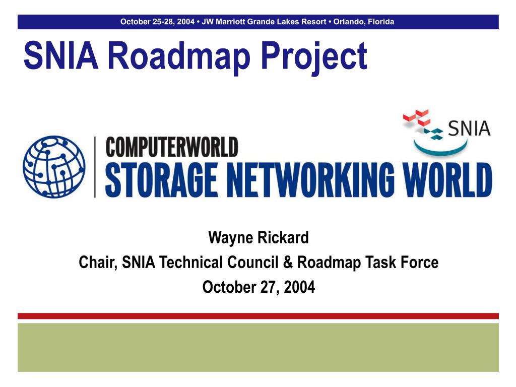 PPT - SNIA Roadmap Project PowerPoint Presentation, free download - ID ...