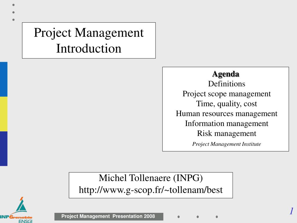 PPT - Project Management Introduction PowerPoint Presentation, free ...