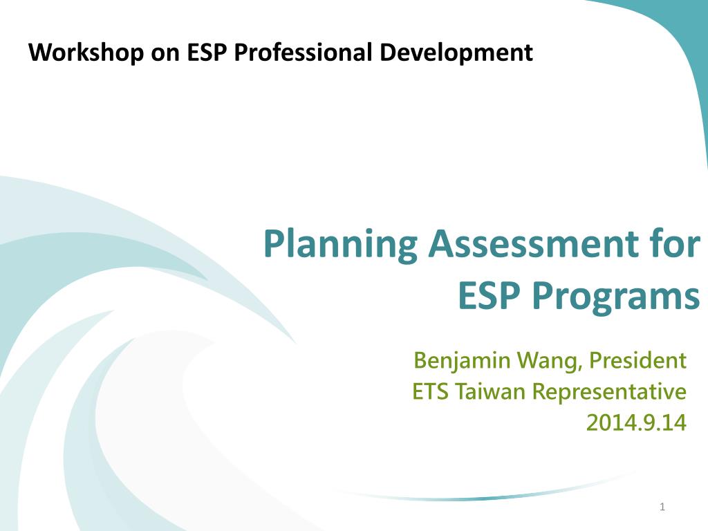 PPT - Planning Assessment for ESP Programs PowerPoint Presentation ...