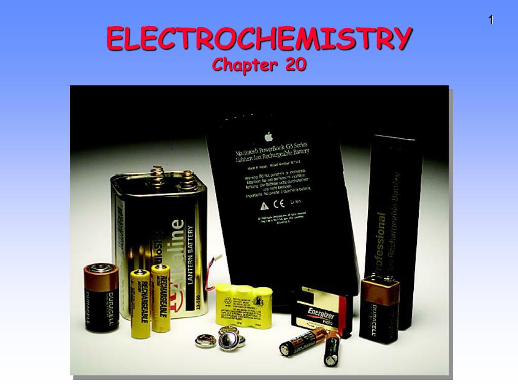 PPT - ELECTROCHEMISTRY Chapter 20 PowerPoint Presentation, free download - ID:5576606