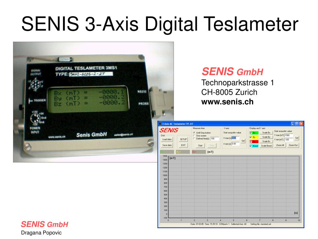 PPT - SENIS 3-Axis Digital Teslameter PowerPoint Presentation, free ...