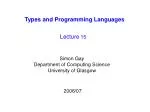 PPT - Types and Programming Languages PowerPoint Presentation, free ...