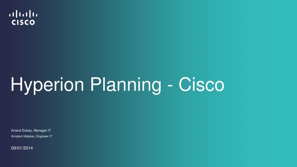 PPT - Hyperion Planning - Cisco PowerPoint Presentation, free download ...