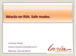 PPT - Attacks on the RSA Algorithm PowerPoint Presentation, free ...