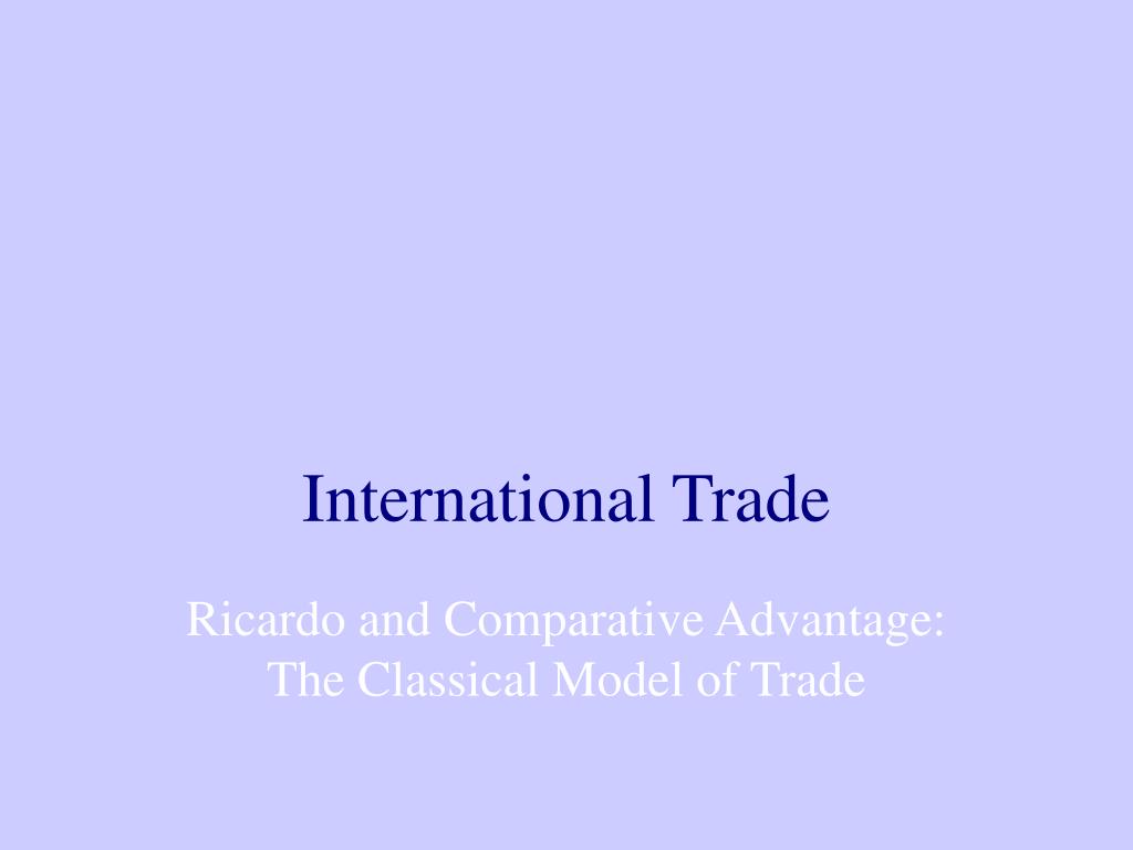 PPT - International Trade PowerPoint Presentation, free download - ID ...
