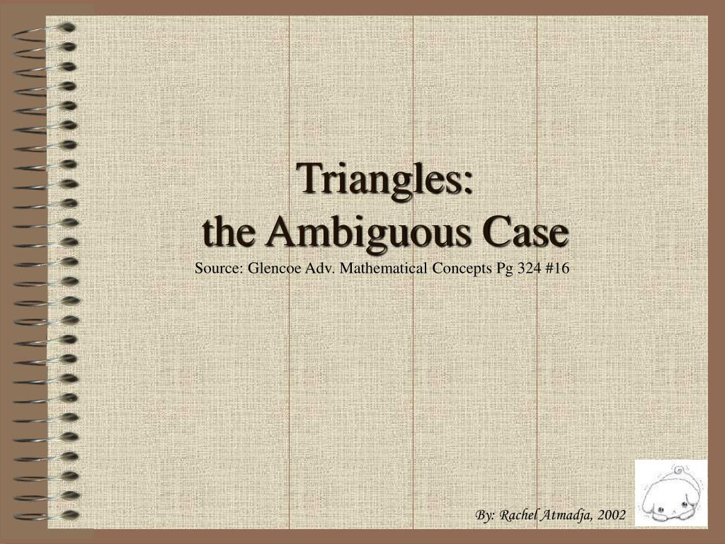 PPT - Triangles: the Ambiguous Case PowerPoint Presentation, free ...