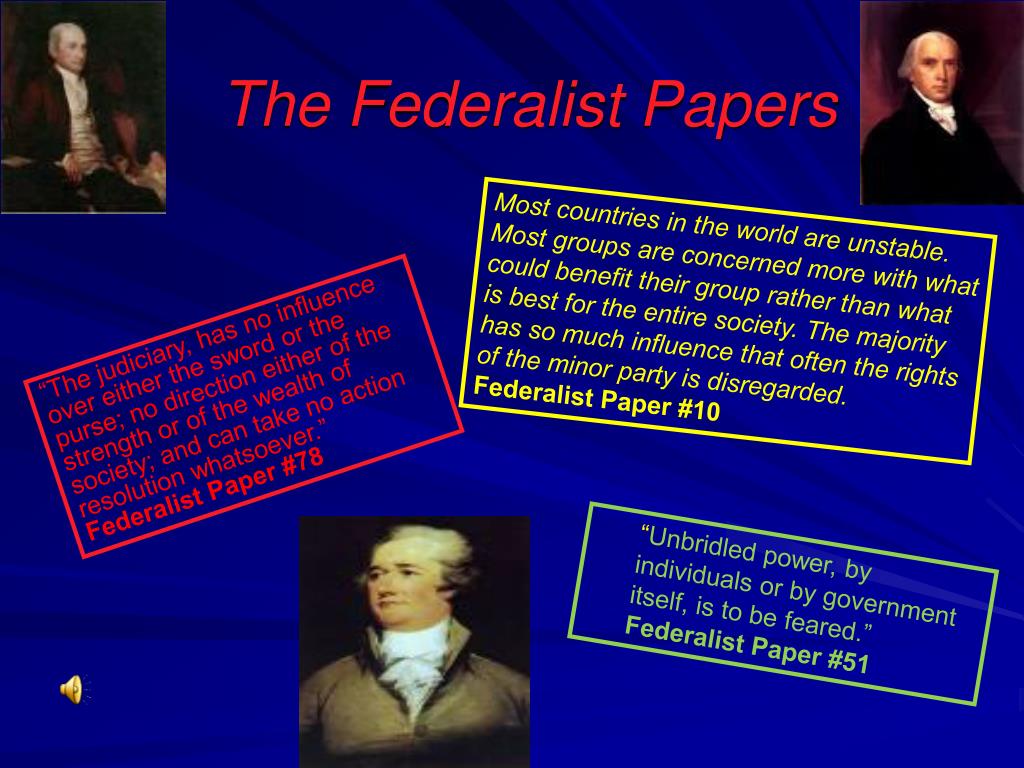 PPT - The Federalist Papers PowerPoint Presentation, free download - ID ...