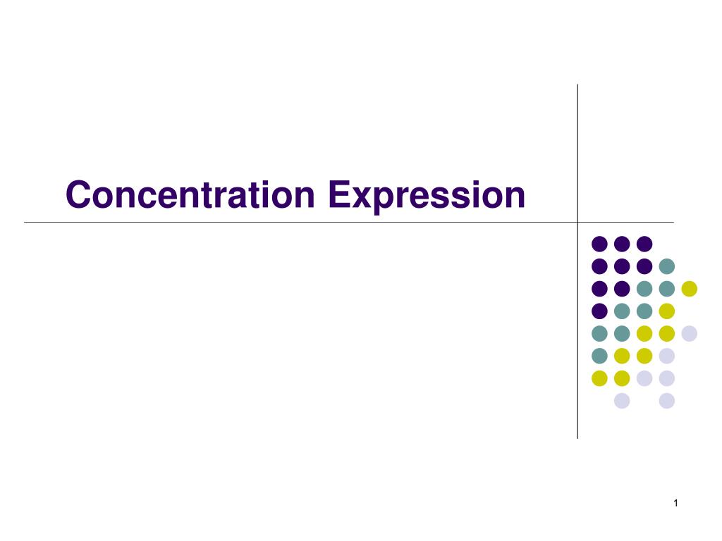 PPT - Concentration Expression PowerPoint Presentation, free download ...