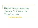 PPT - HISTOGRAM TRANSFORMATION IN IMAGE PROCESSING AND ITS APPLICATIONS ...