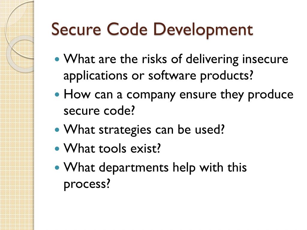PPT - Secure Code Development PowerPoint Presentation, free download ...