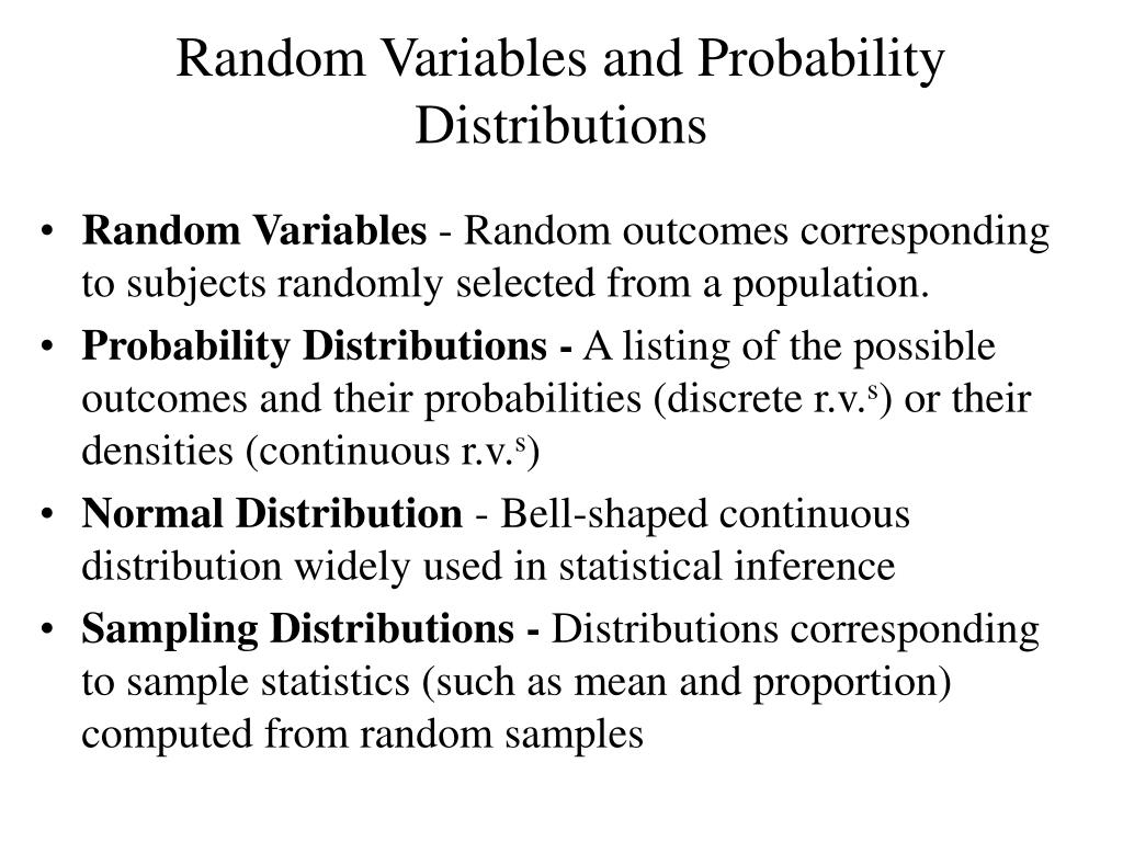 PPT - Random Variables and Probability Distributions PowerPoint ...