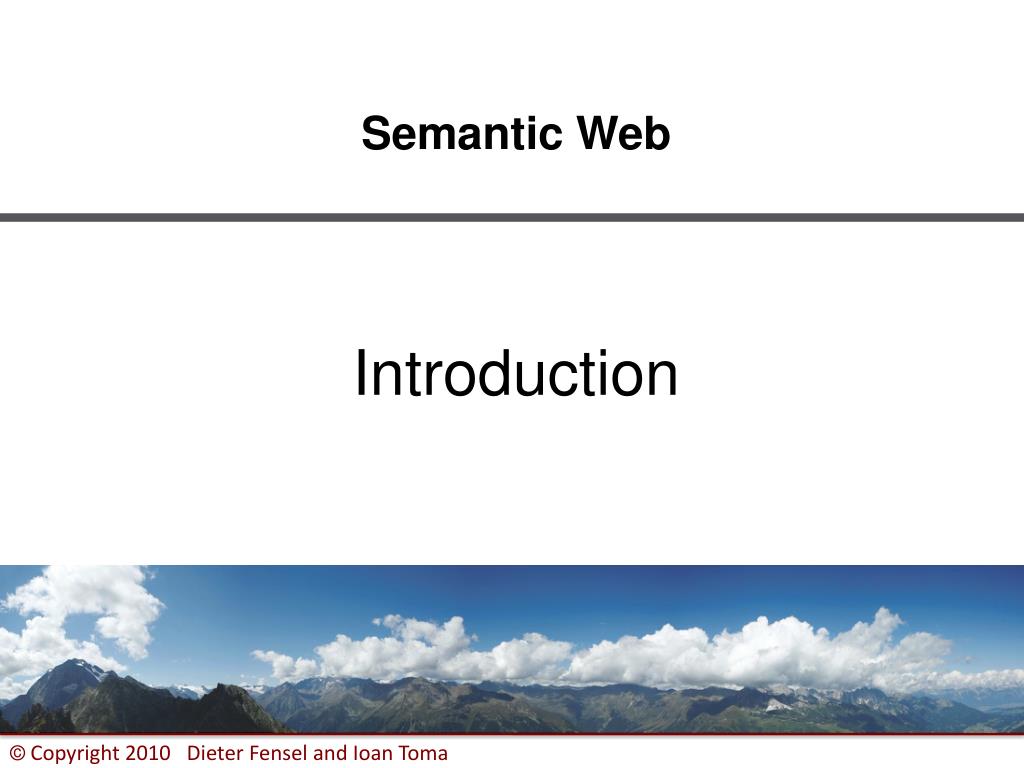 PPT - Introduction to Semantic Web: Where Are We? Course Information ...