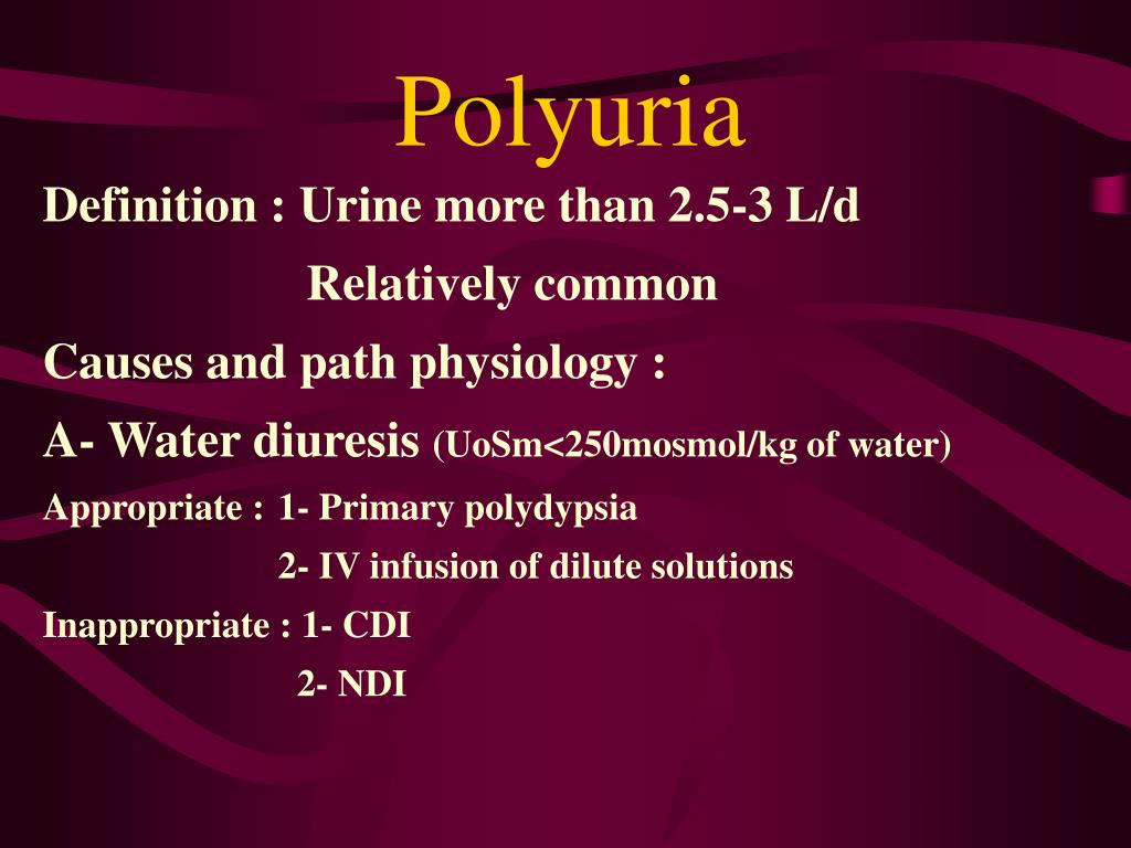 PPT - Polyuria PowerPoint Presentation, free download - ID:5586964