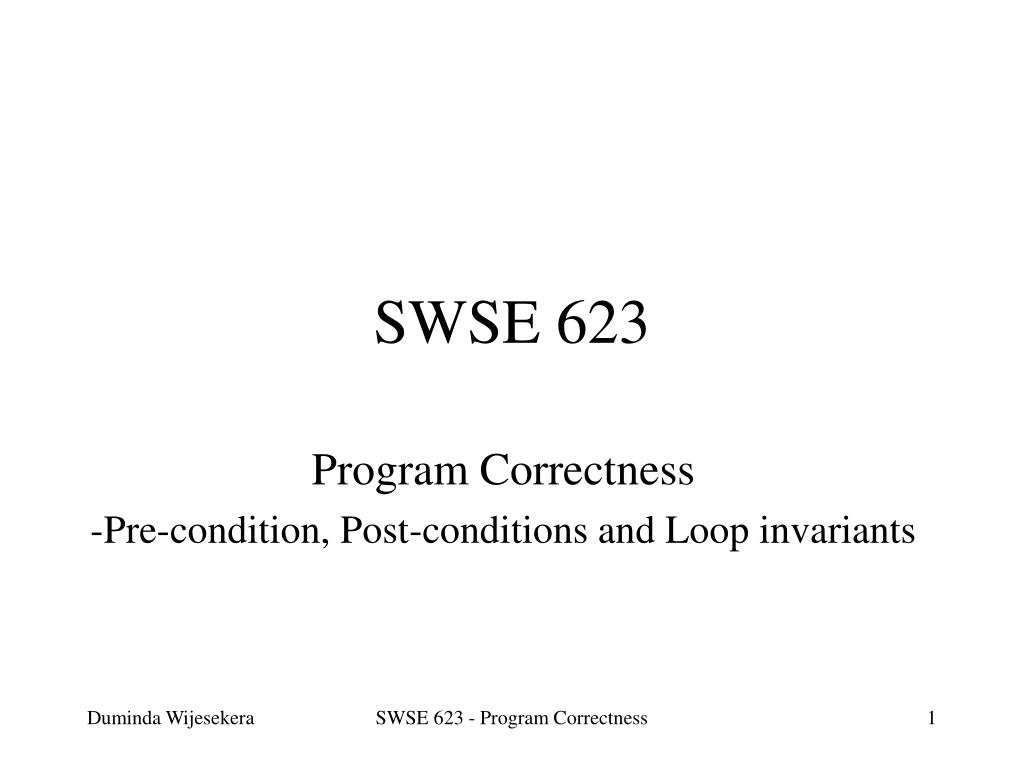 PPT - SWSE 623 PowerPoint Presentation, free download - ID:5587838