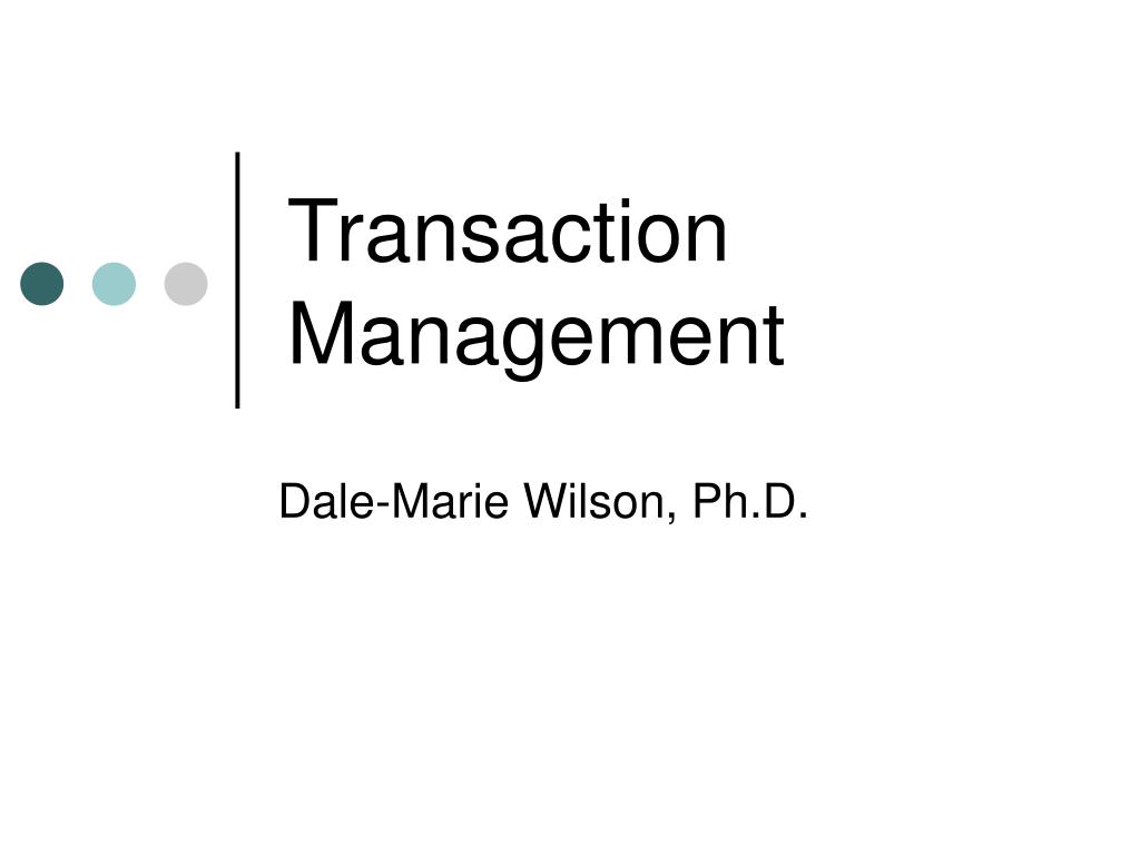 PPT - Transaction Management PowerPoint Presentation, free download - ID:5588155