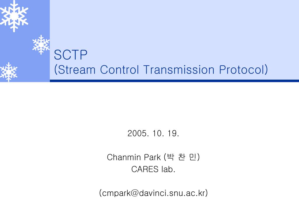 PPT - SCTP (Stream Control Transmission Protocol) PowerPoint Presentation - ID:5590480