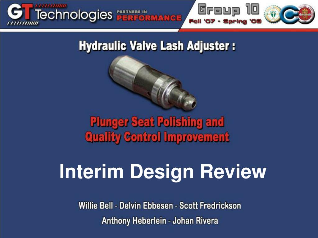 PPT - Interim Design Review PowerPoint Presentation, free download - ID ...